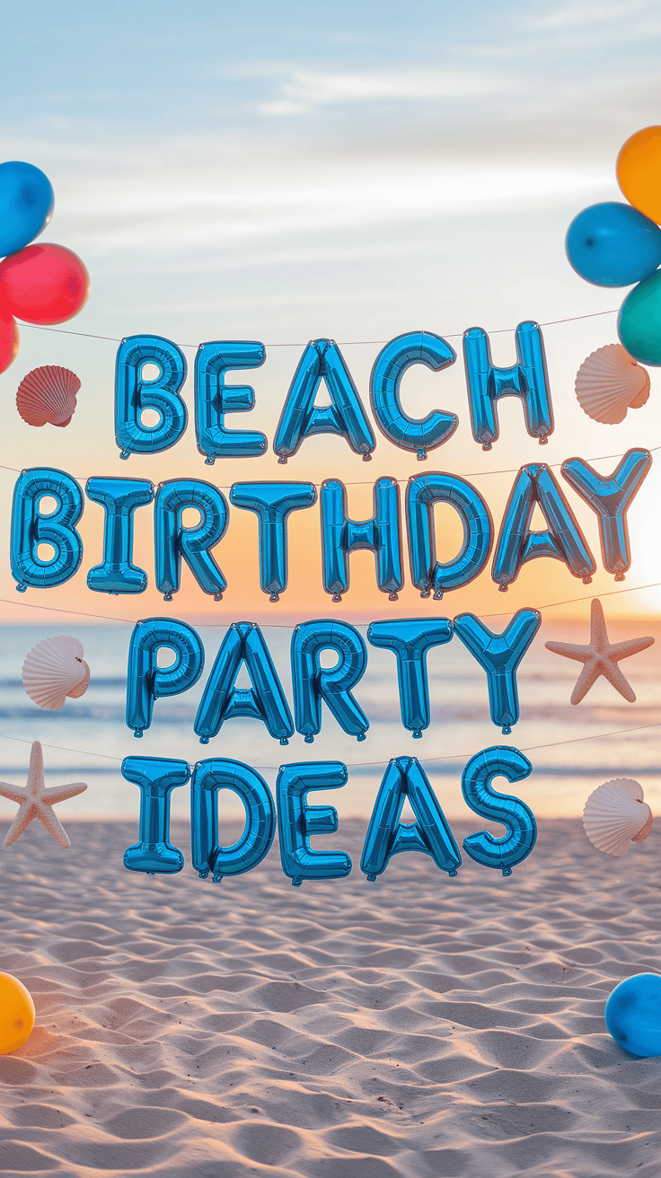 Beach Themed Birthday Party Ideas That Were Actually Doable - My Beach ...