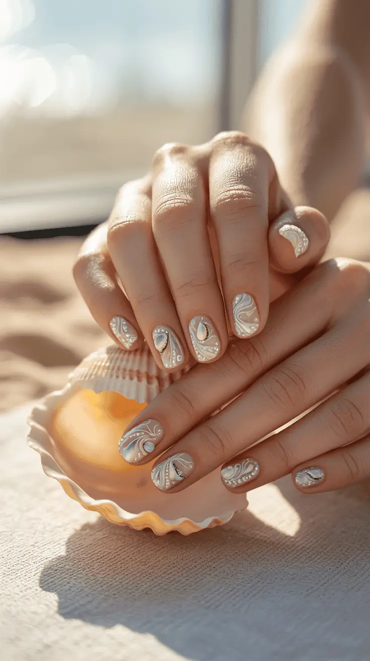 15 Seashell Nail Art Designs That Are So Cute and Easy - My Beach Lifestyle