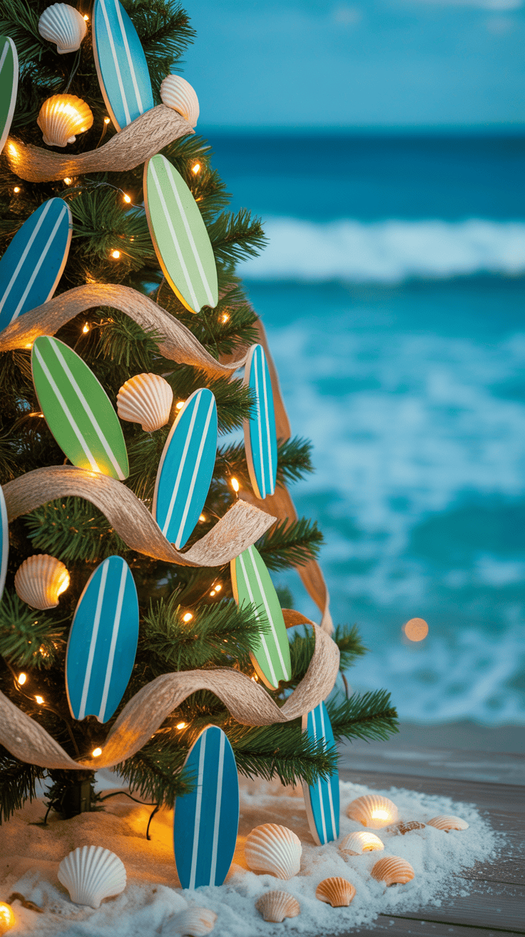Beach Themed Christmas Tree That Brings the Ocean Indoors - My Beach ...