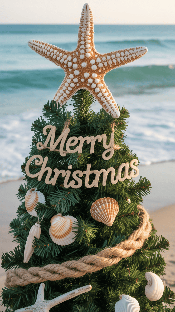 Beach Themed Christmas Tree That Brings the Ocean Indoors - My Beach ...
