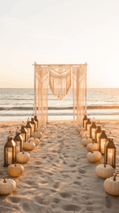 Fall Beach Wedding Decor That’s Perfectly Seasonal and Seaside - My ...