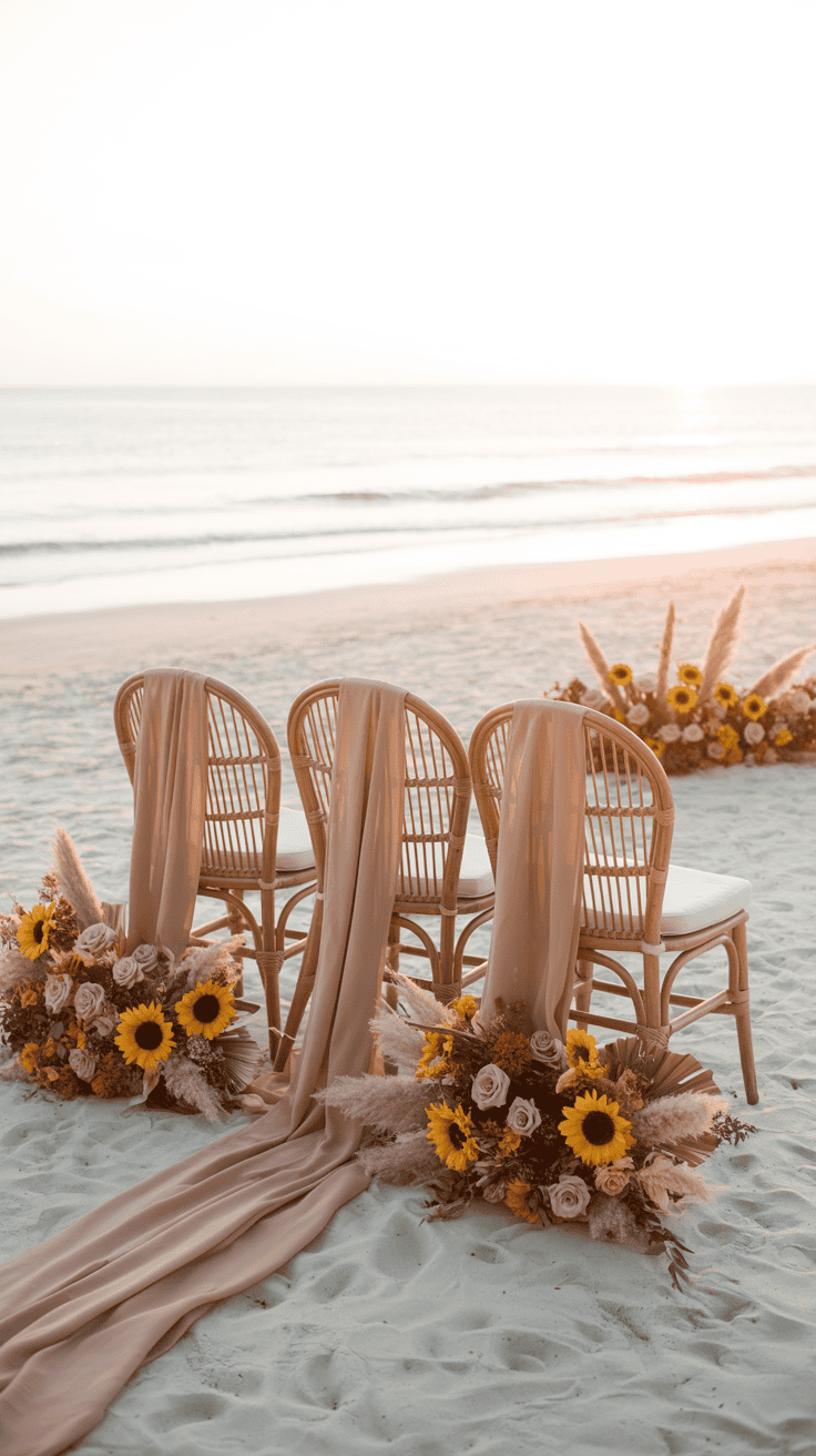Fall Beach Wedding Decor That’s Perfectly Seasonal and Seaside - My ...