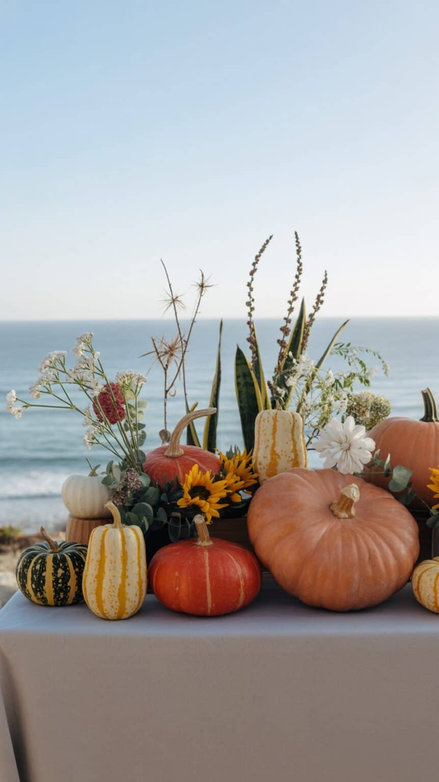 How To Make Cute Coastal Thanksgiving Flower Arrangements - My Beach ...