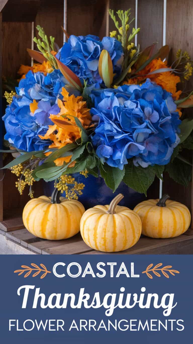 How To Make Cute Coastal Thanksgiving Flower Arrangements - My Beach ...
