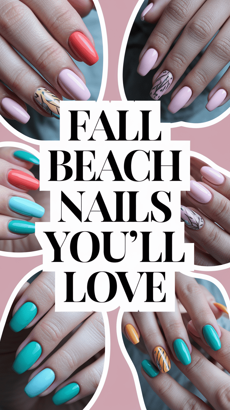 Fall Beach Nails to Match Your Seaside Autumn Vibe - My Beach Lifestyle