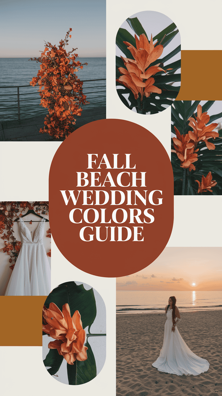 Fall Beach Wedding Colors That Feel Coastal and Romantic - My Beach ...