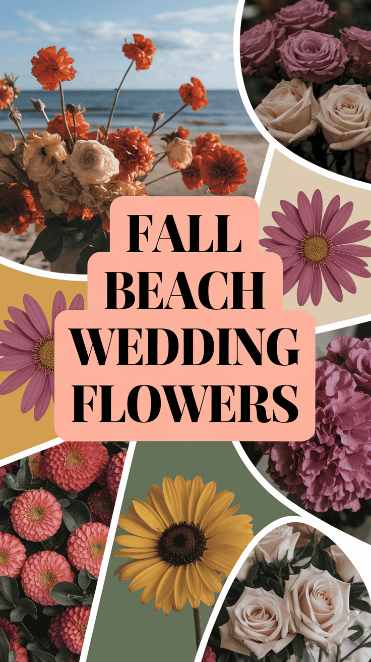 Fall Beach Wedding Flowers That Fit the Season and the Shore - My Beach ...