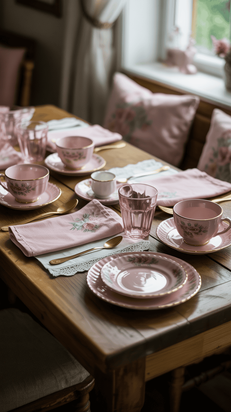 How I Use Cottage Core Pink Decor For A Soft Valentine Home - My Beach ...