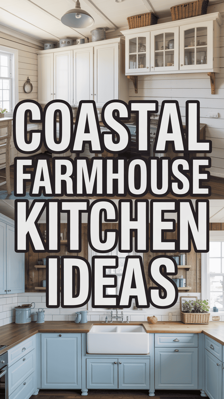 19 Coastal Farmhouse Kitchen Ideas With Rustic Beach Charm - My Beach ...